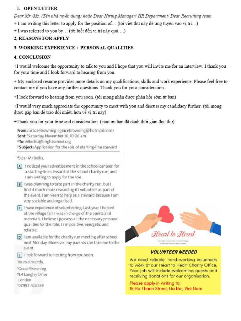 Unit 5 - Writing Application Letter | PDF