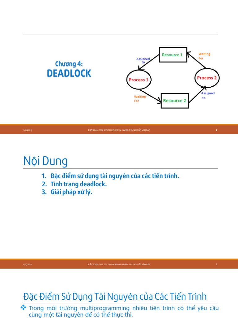 Chapter4_Deadlock (1) | PDF