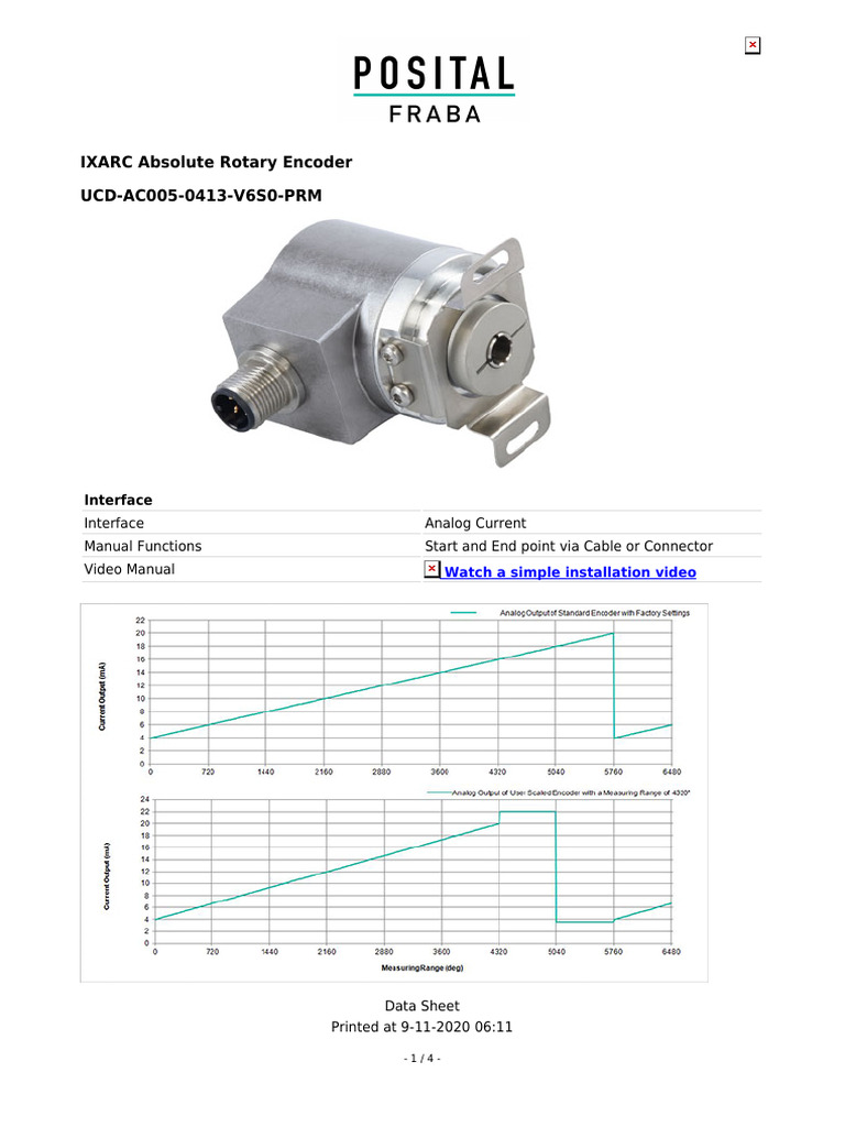UCD Absolute Rotary Encoder Manual | PDF | Electrical Connector ...