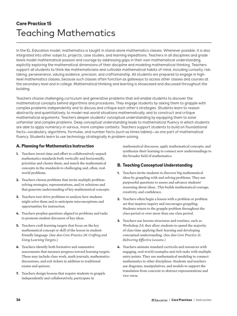 2018 CP 15 Teaching Mathematics PDF | PDF | Mathematics | Teachers