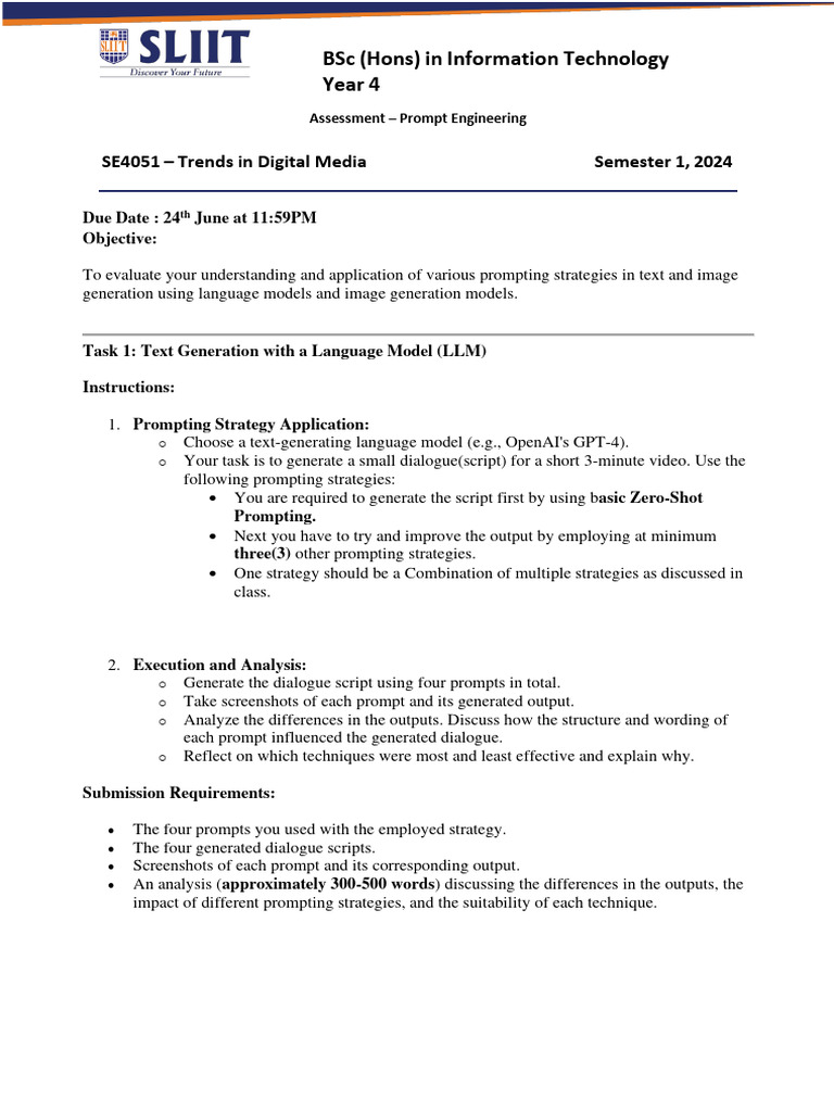 TDM Prompt Engineering Assignment | PDF | Human Communication | Learning