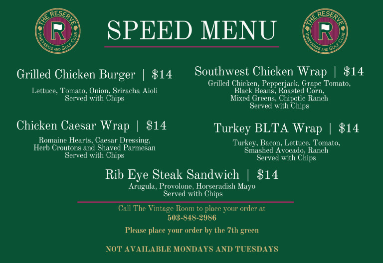 Speed Menu 1 | PDF