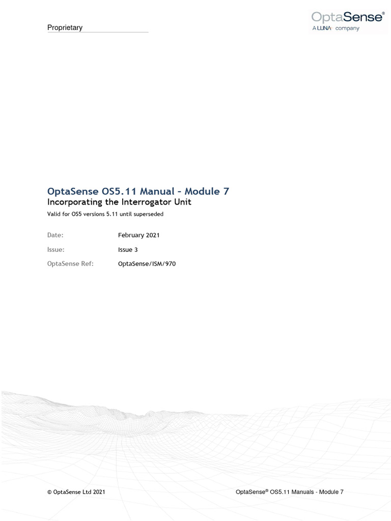 OptaSense OS5.11 Manuals - Module 7 - Incorporating The Interrogator ...