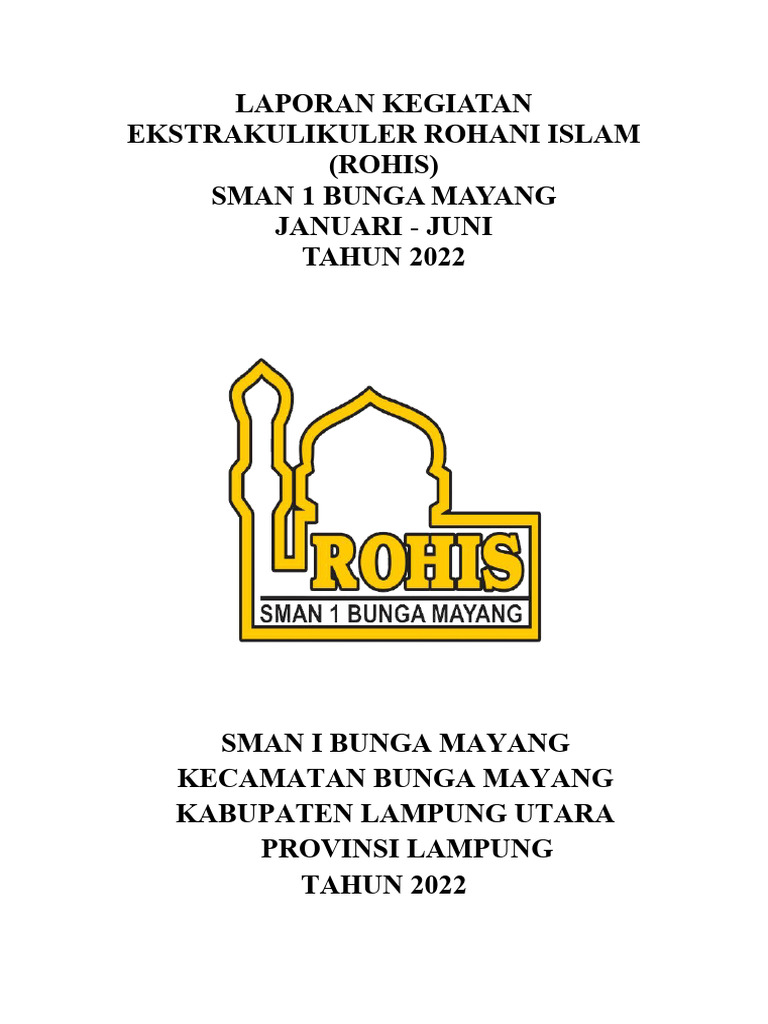 Laporan Kegiatan Ekstra Rohani Islam | PDF
