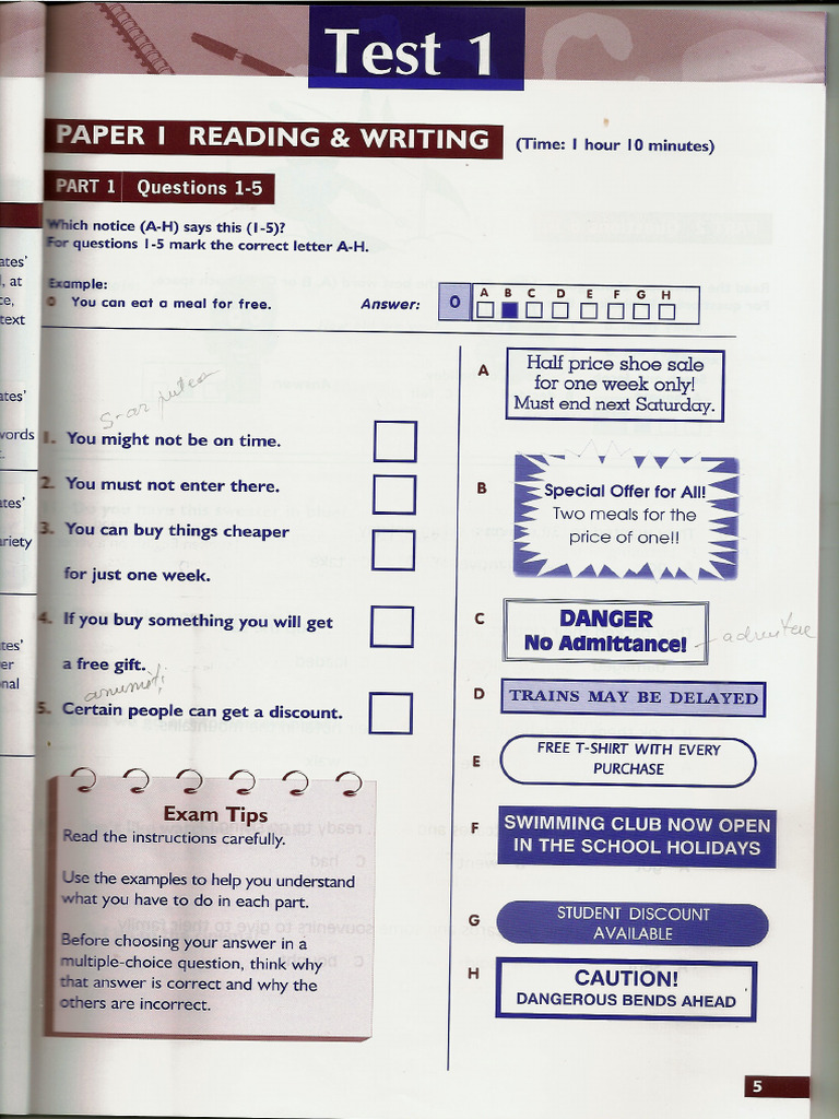 K - Test 1 | PDF