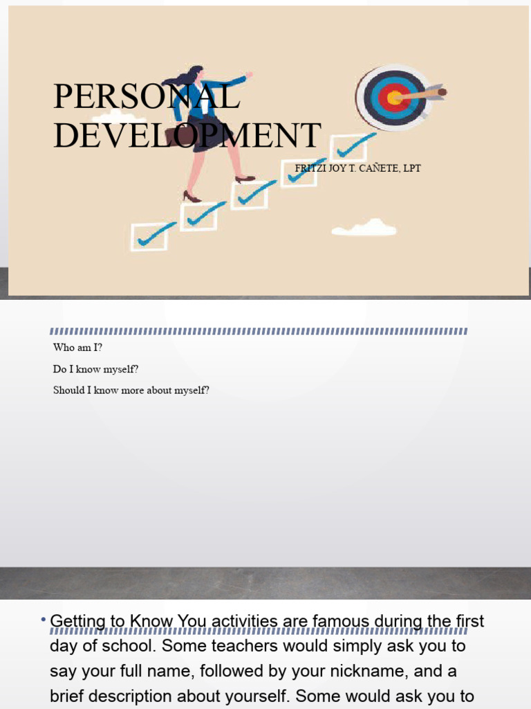 Personal Development | PDF | Self Esteem | Self Concept