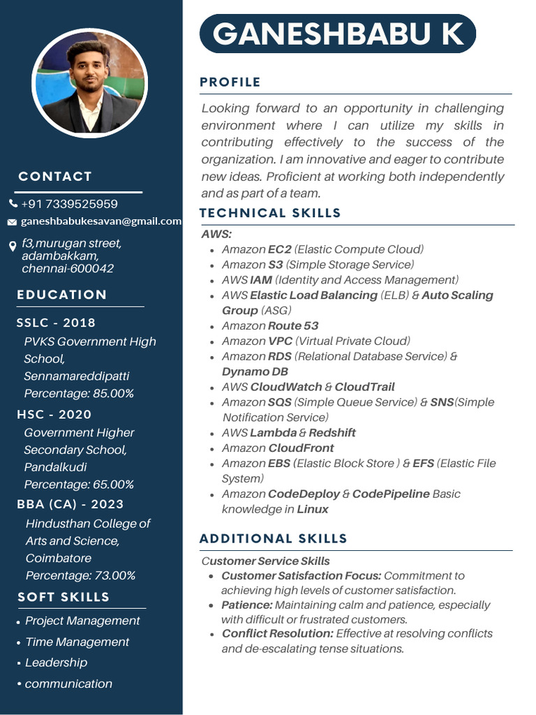 GB.CV .pdf | Download Free PDF | Amazon Web Services | Computing