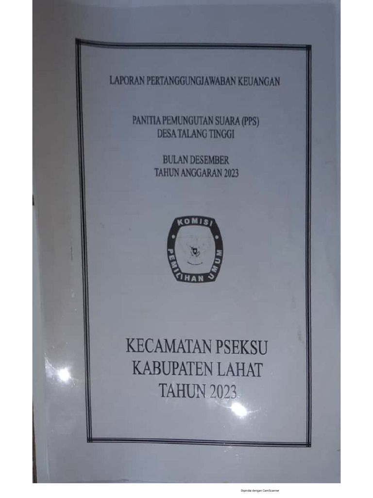 SPJ Desember Talang Tinggi | PDF