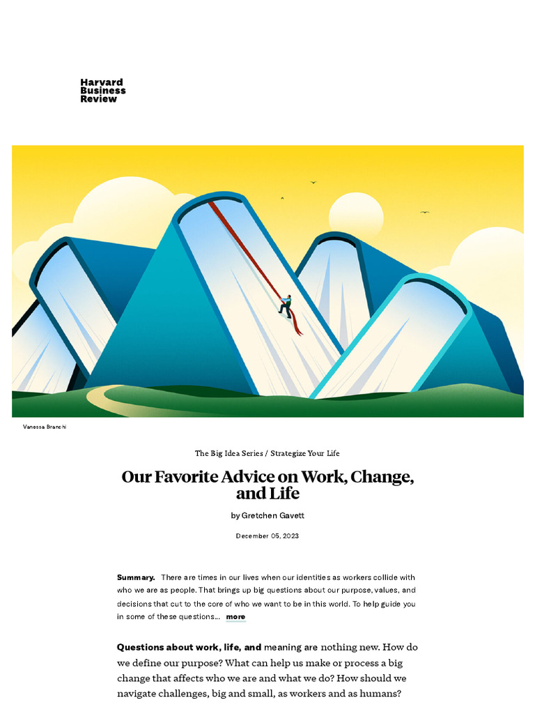 Our Favorite Advice on Work, Change, and Life | PDF