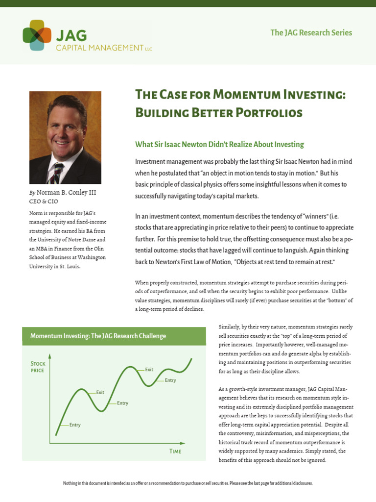Momentum Investing Insights and Strategies | PDF | Investing | Sharpe Ratio