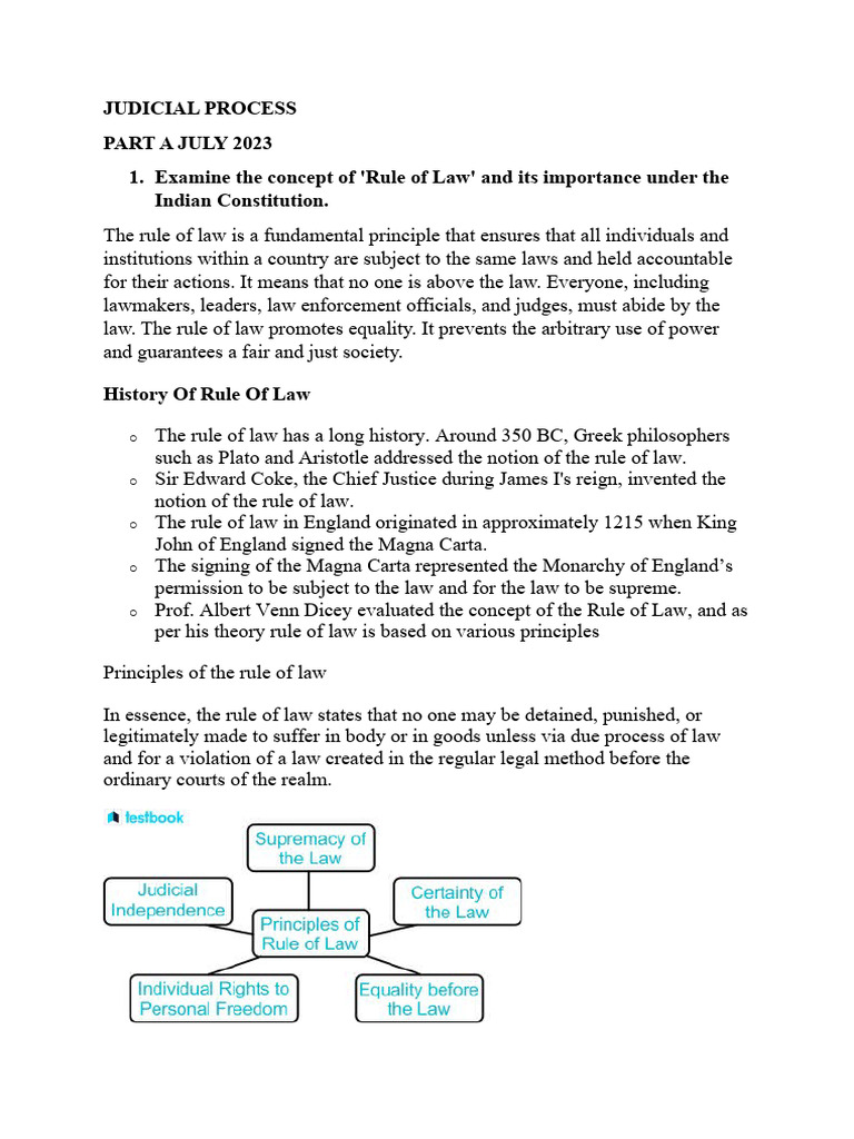 Judicial Process | PDF | Rule Of Law | Precedent