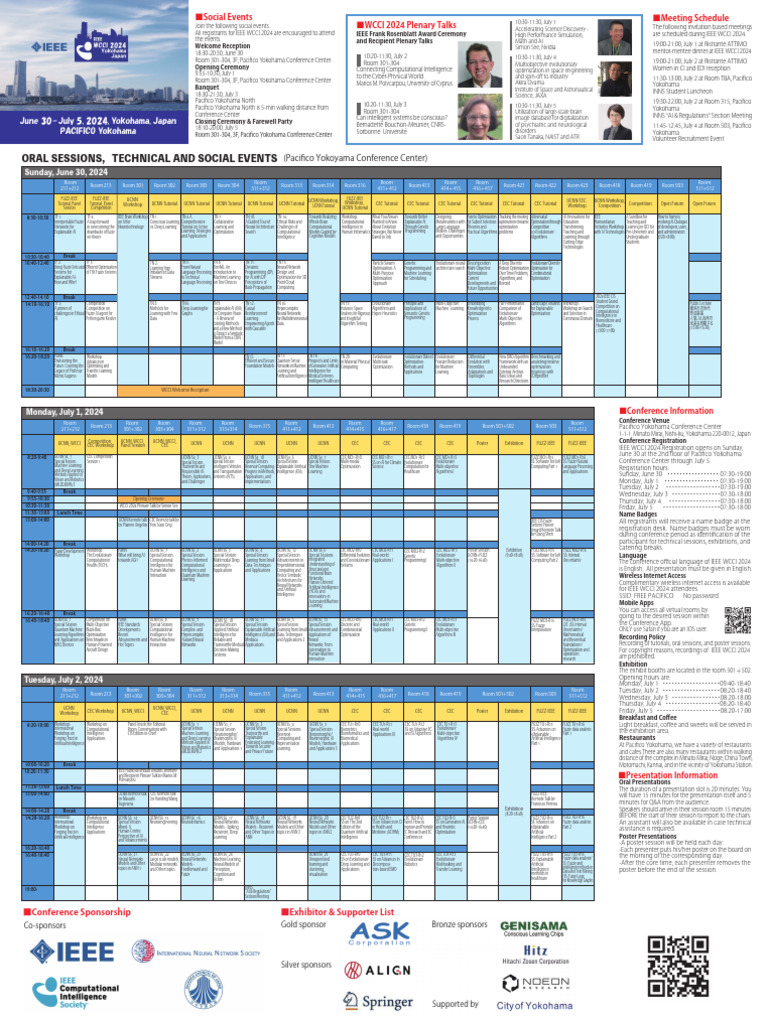 WCCI 2024 Program Handout | PDF | Artificial Intelligence | Intelligence (AI) & Semantics