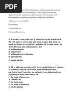 Revise MSRA Mock Paper | PDF | Medical Specialties | Diseases And Disorders