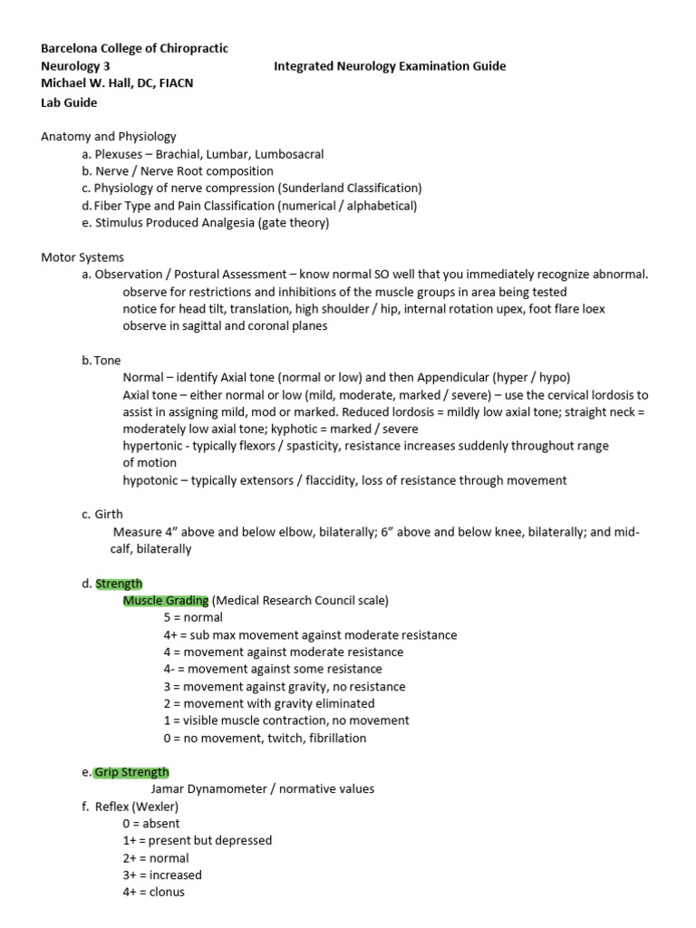 Integrated Neurology Exam Guide | PDF | Vestibular System | Toe