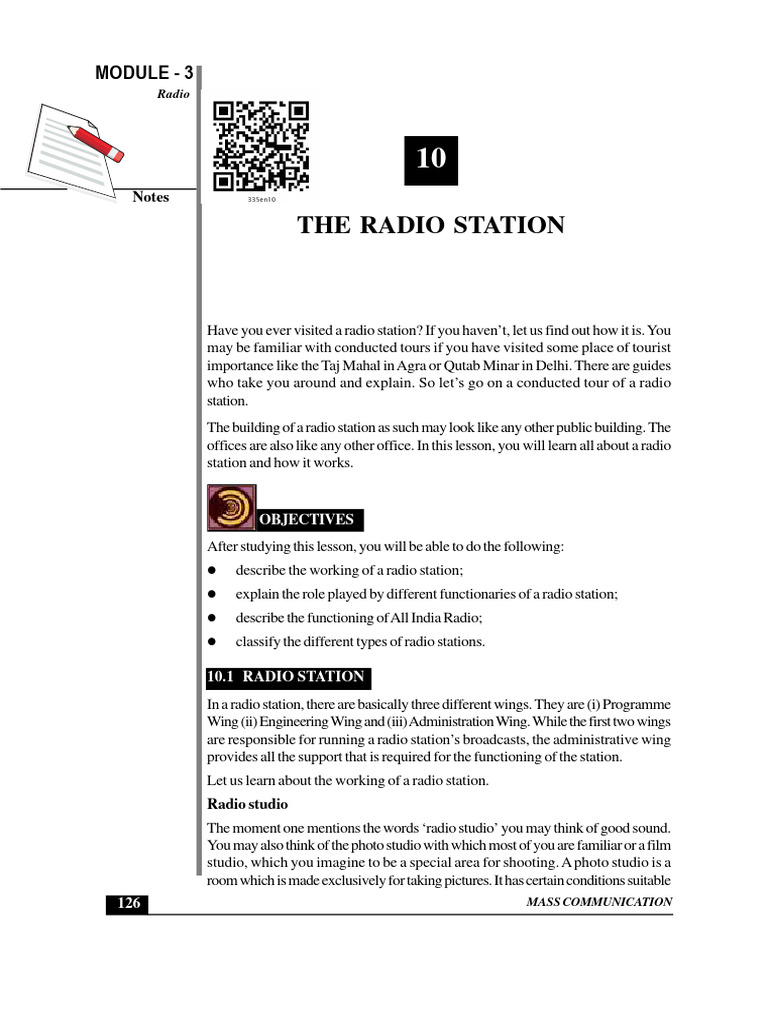 Overview of Radio Station Functions | PDF | Radio | Transmitter