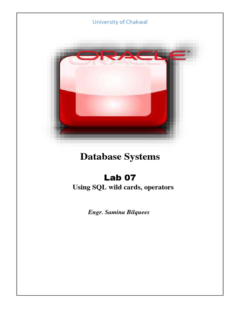 SQL Wildcards and LIKE Condition Usage | PDF | Data | Data Management