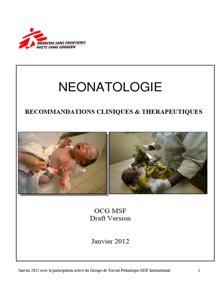 Neonatologie (PDFDrive) | PDF | Nourrisson | Médecine de soins intensifs