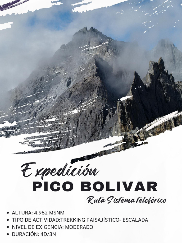 Pico Bolivar Ruta Teleférico | PDF