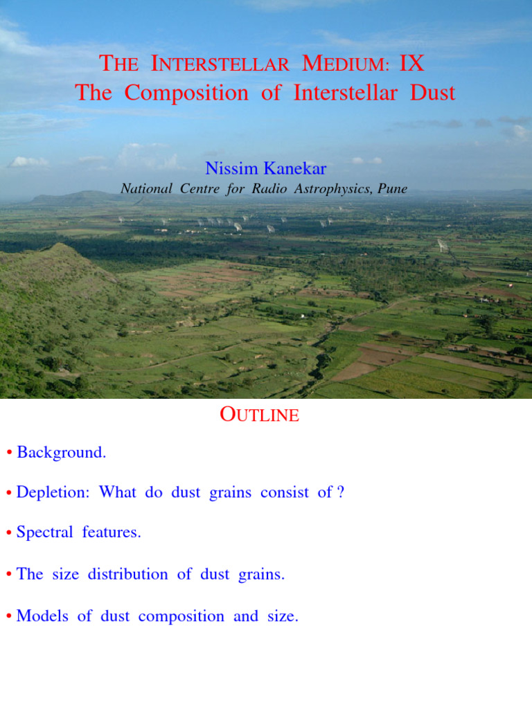 Ism 9 | PDF | Cosmic Dust | Interstellar Medium