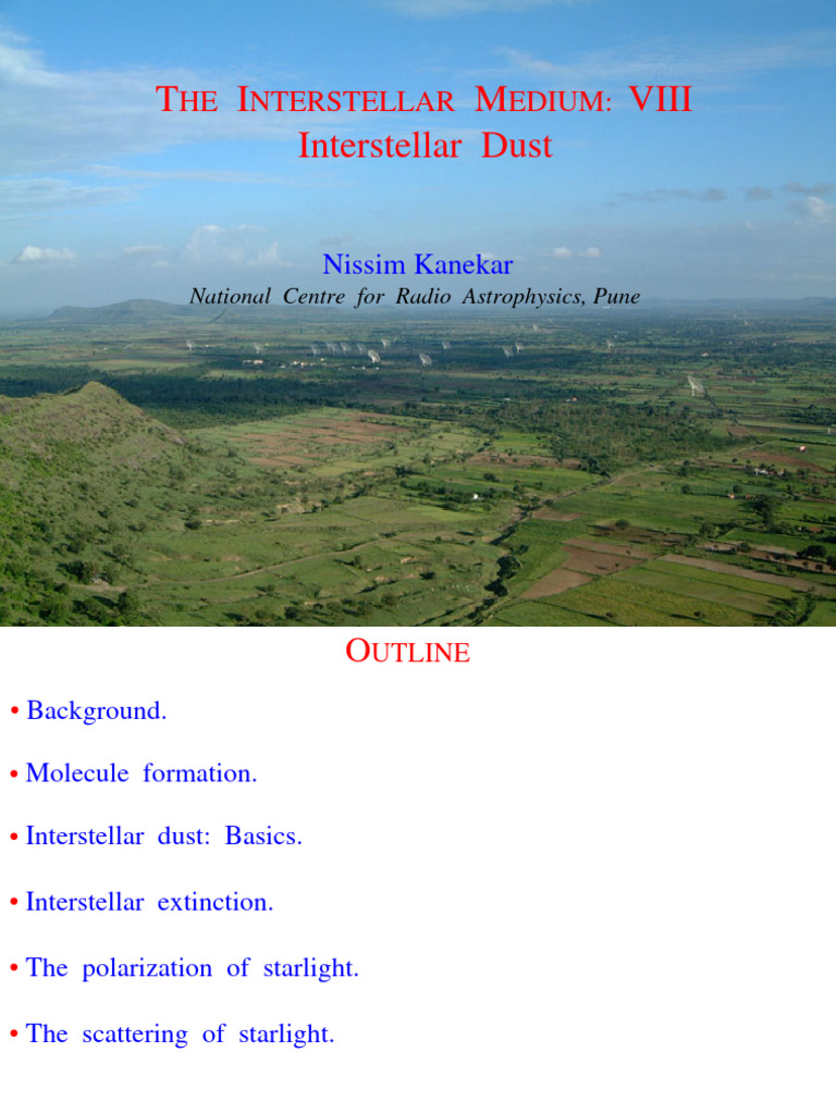Ism 8 | PDF | Interstellar Medium | Scattering