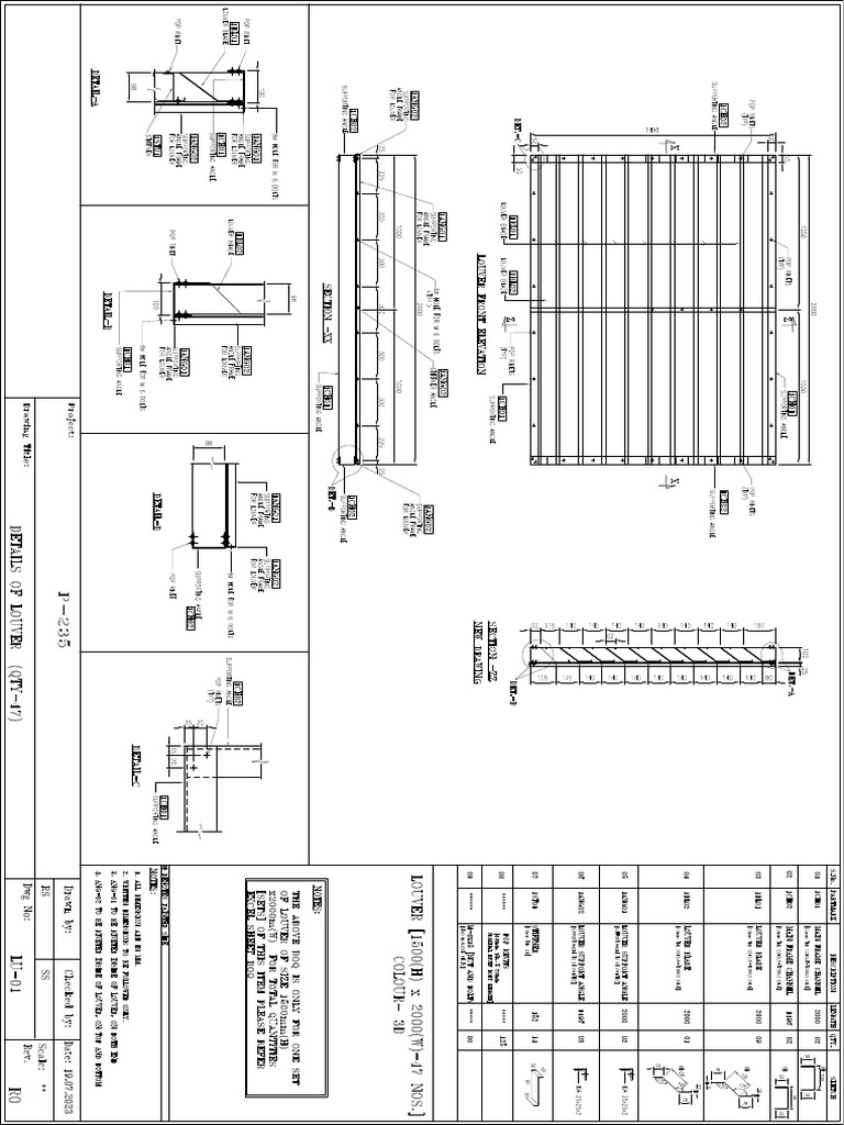 P-235 Louver Revised Drawing | PDF