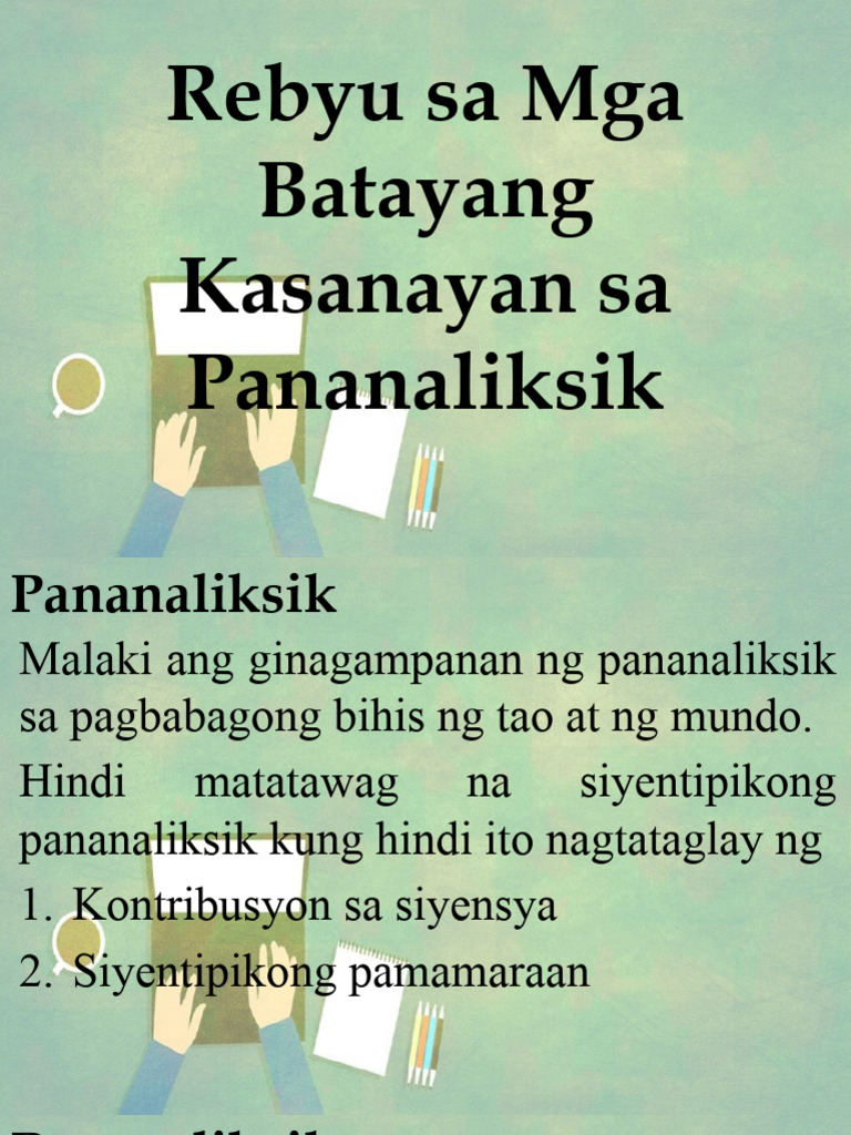 Aralin-5-Rebyu-sa-Pananaliksik | PDF