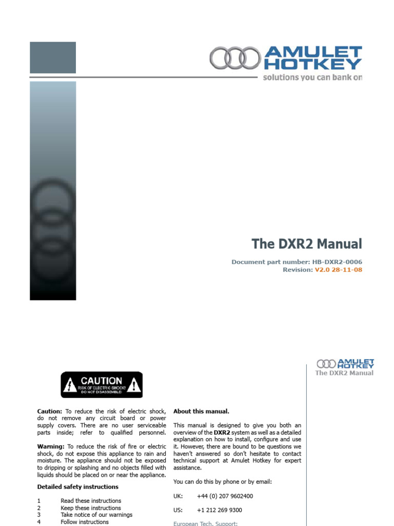 DXR2 KVM Extender User Manual | PDF | Usb | Computer Hardware