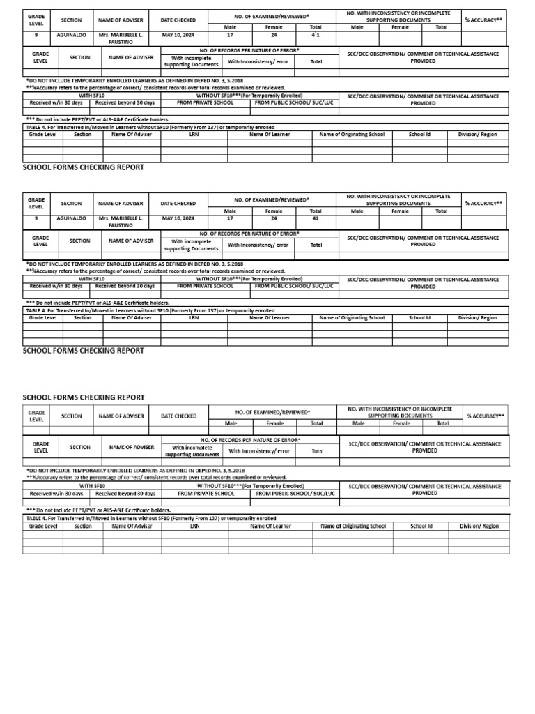 9 Aguinaldo SCFR Individual Adviser | PDF