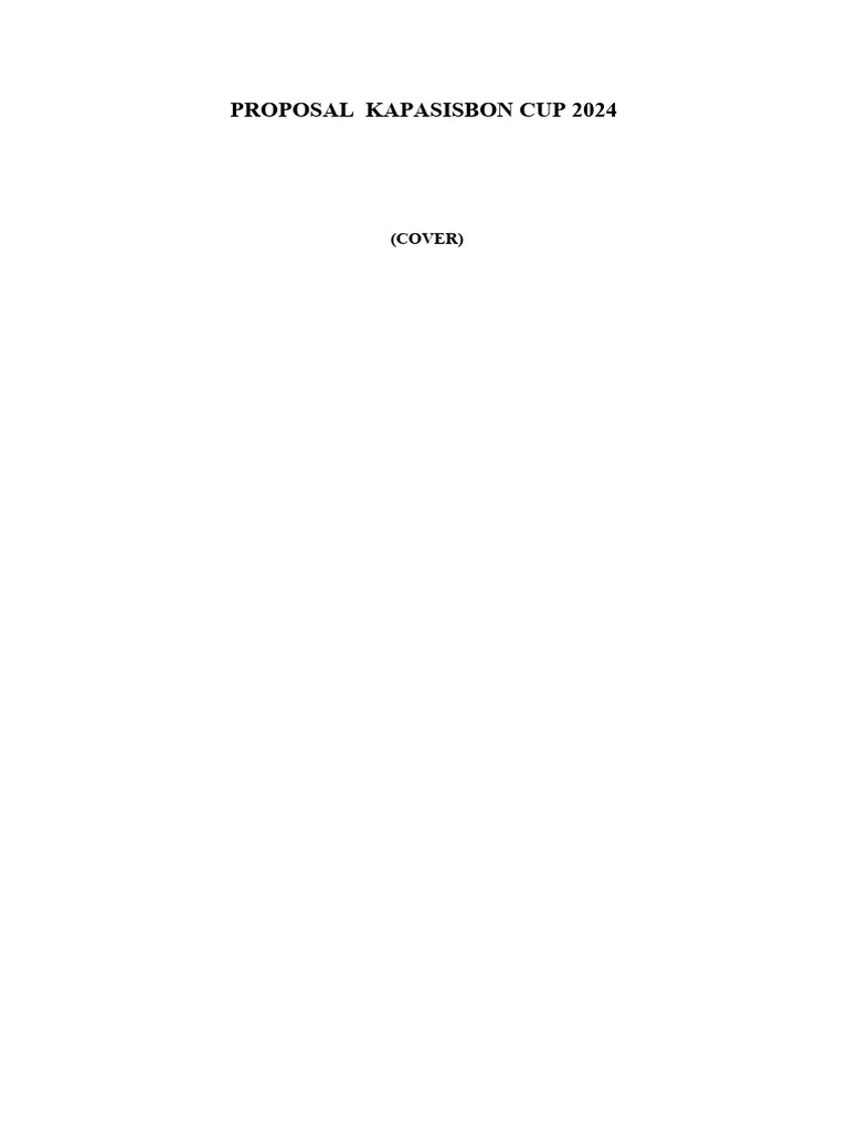 Fix Isi Proposal Kacup 2024 | PDF