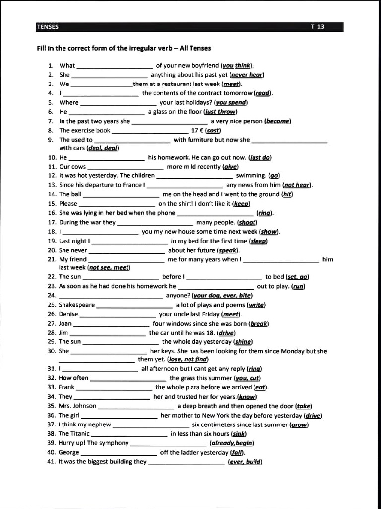 English F2 Grammar | PDF