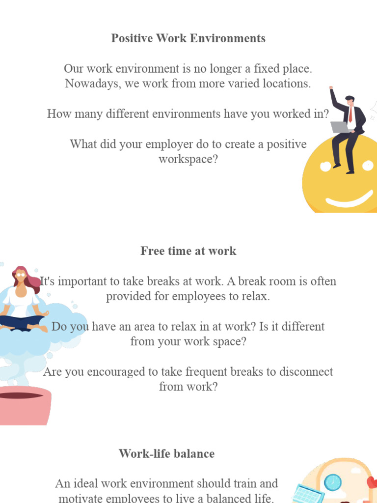 Finance 6 Positive Work Environment | PDF | Career & Growth