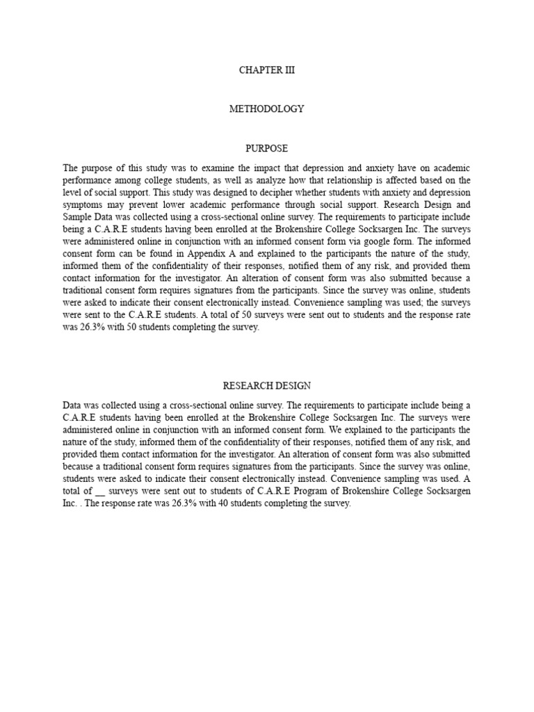 CHAPTER III | PDF | Survey Methodology | Statistics