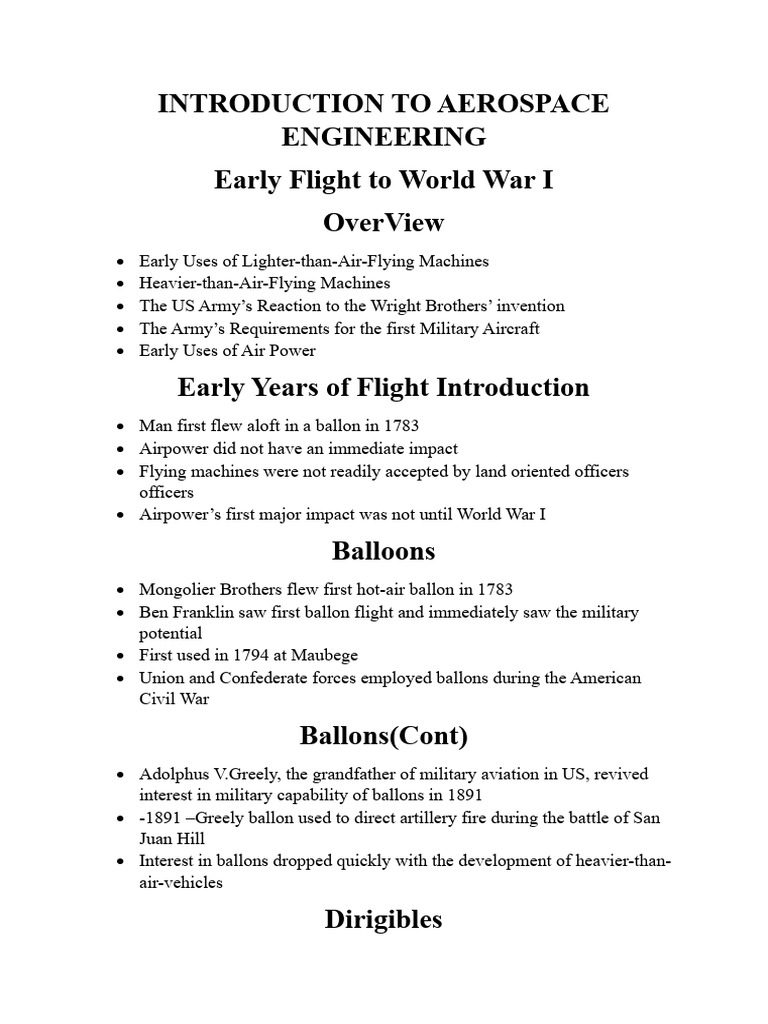Introduction To Aerospace Engineering | PDF | Atmosphere Of Earth ...