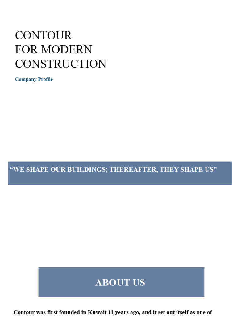 Contour-Company Profile. | PDF | Business Economics | Economies