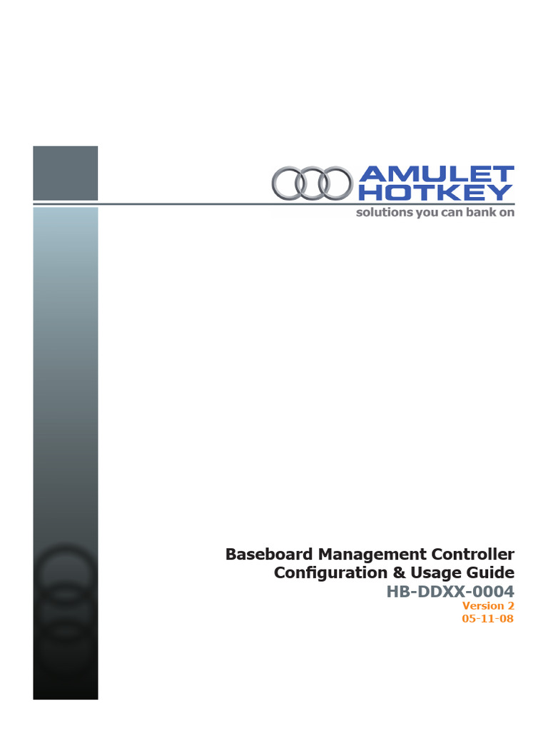 Baseboard MNGT Controller v2 05-11-08 | PDF | Shell (Computing ...