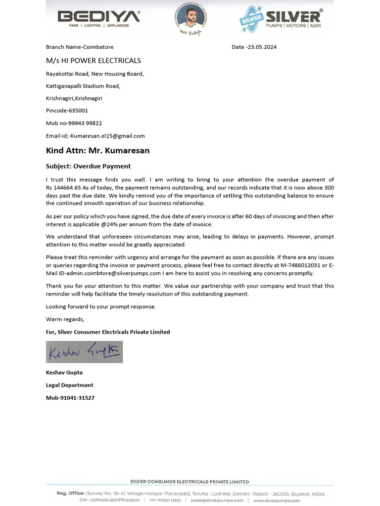 Letter Head Master | PDF | Invoice