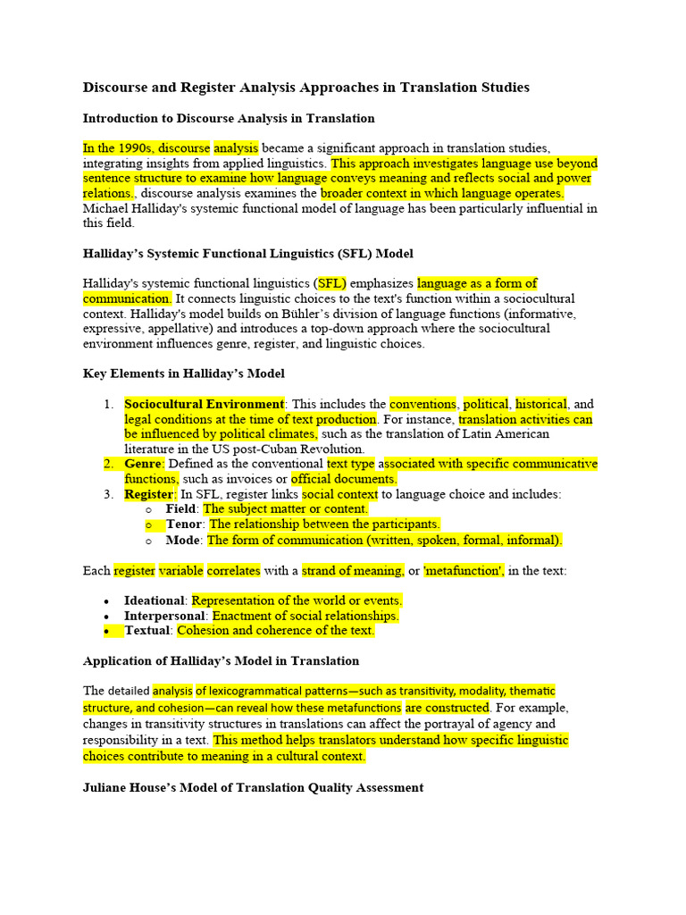 CHP 6 Books Notes | PDF | Translations | Linguistics