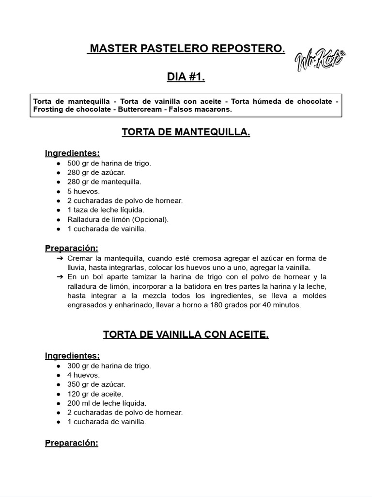Guía Master Pastelero Repostero-1 | PDF | lactoso | Chocolate