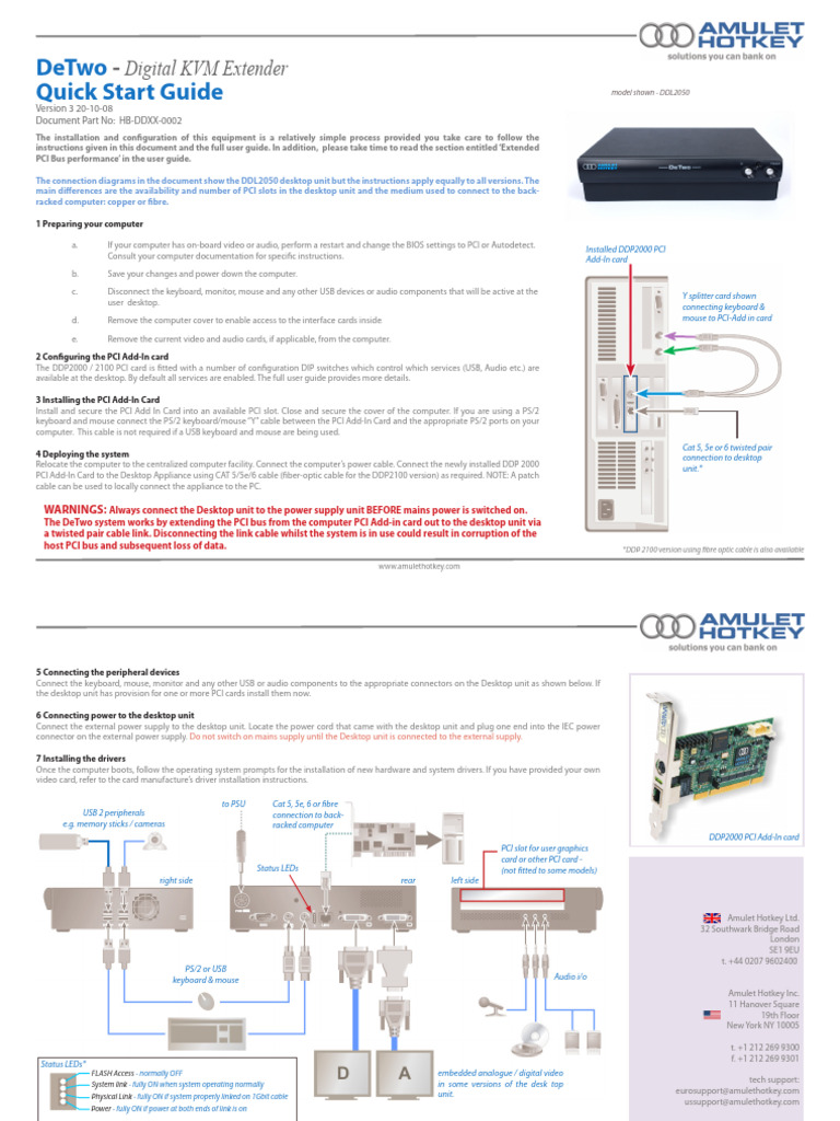 DeTwo QSG v3 20-10-08 | PDF | Desktop Computer | Usb