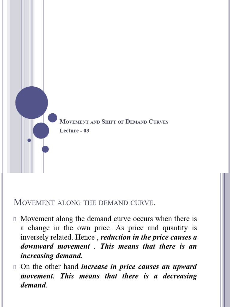 3 - Movement and Shift of Demand Curves | PDF | Demand Curve | Demand