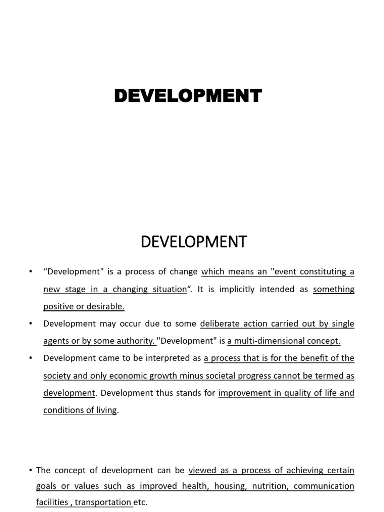 Lecture 12 - Development 1 | PDF | Gross Domestic Product | Economic Development