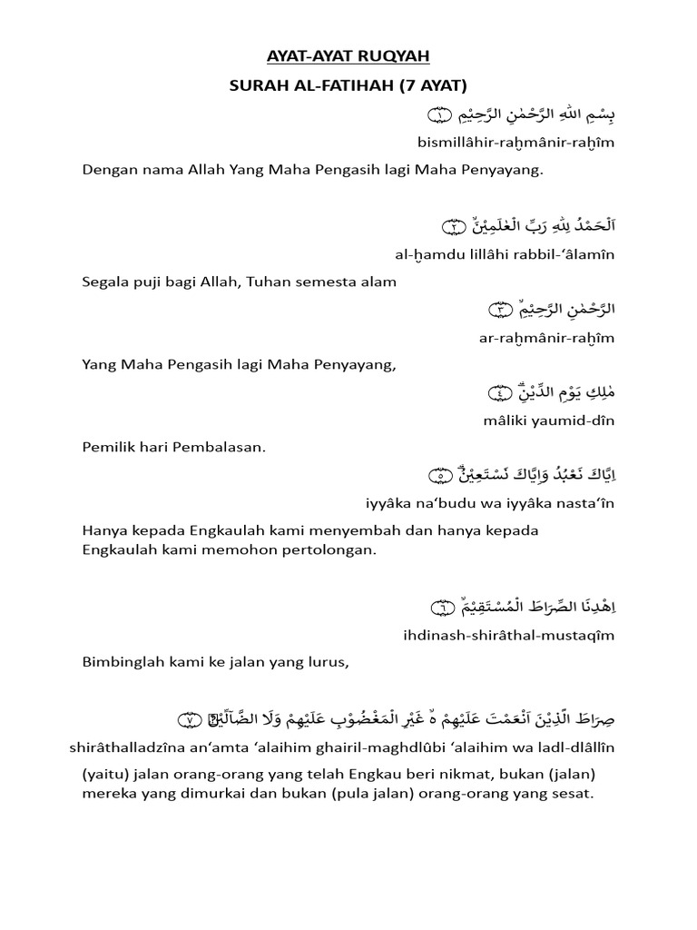 Ayat-Ayat Ruqyah | PDF