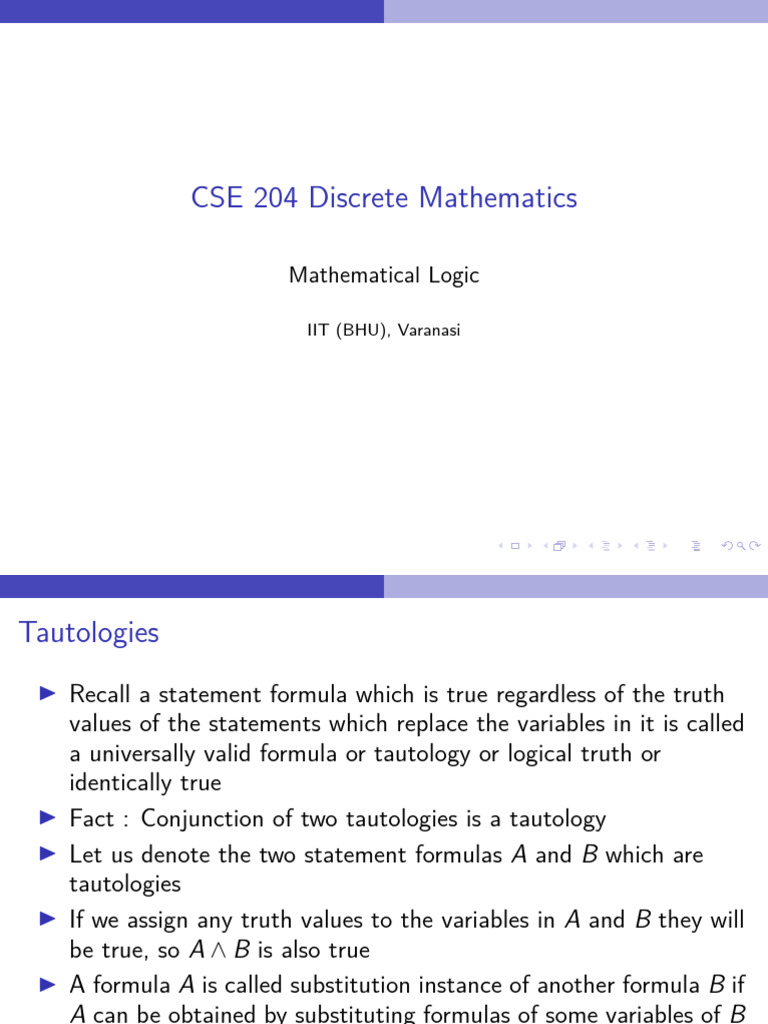 Lec 4 | PDF | If And Only If | Syntax (Logic)