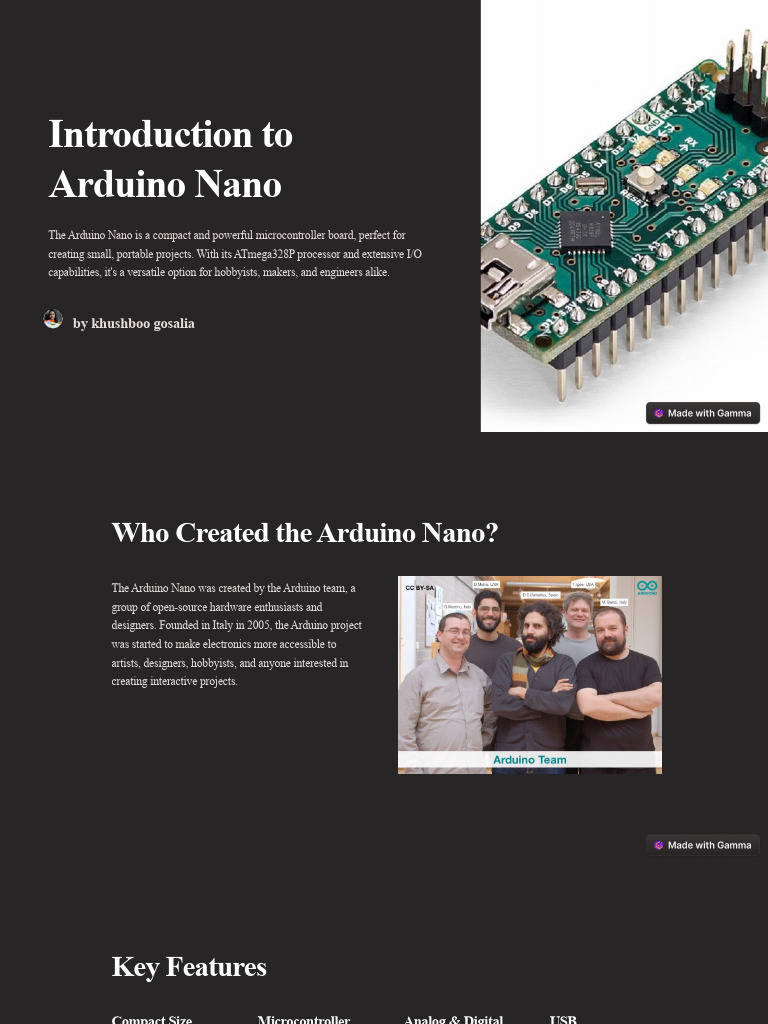 Introduction to Arduino Nano | Download Free PDF | Arduino | Microcontroller