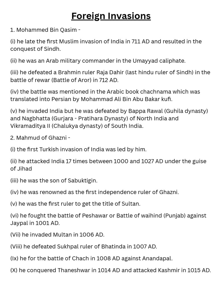 Foreign Invasion | PDF