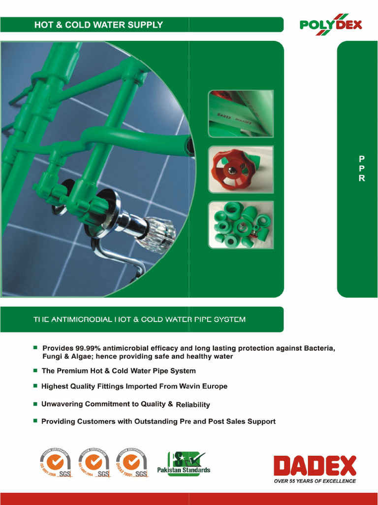 POLYDEX PPR Antimicrobial Pipes | PDF