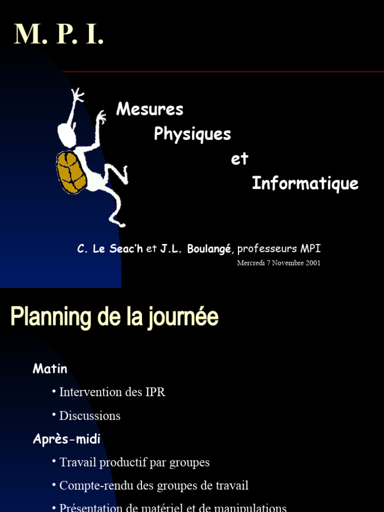 Programme de Mesures Physiques et Informatique | PDF | Données ...