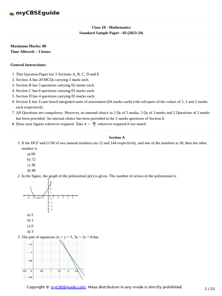 10 Mathstandard23 24 Sp03 | PDF | Circle | Trigonometric Functions