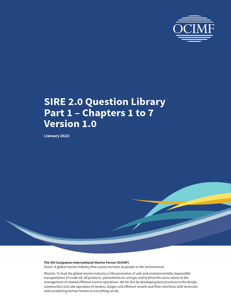 SIRE 2.0 Question Library - Part 1 - Chapters 1 to 12 - Version 1.0 (January 2022) - 解密 | PDF ...