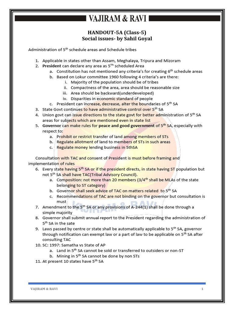Handout 5A Class 5 Social Issues | PDF | Government | Justice